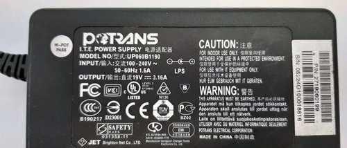 Блок питания Potrans UP060B1190 для ноутбука
