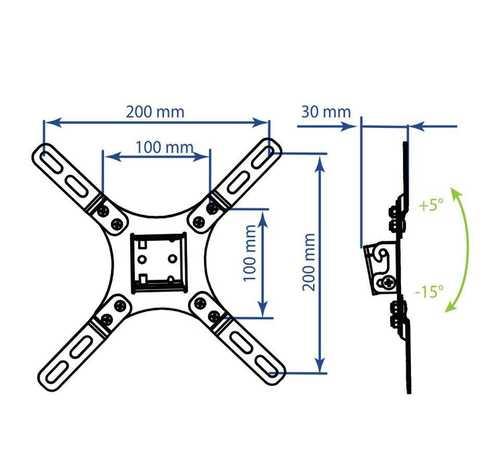 Кронштейн для телевизора с наклоном