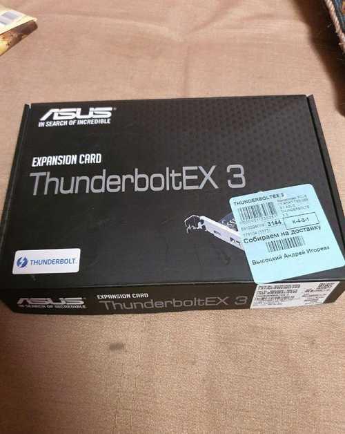 Контроллер PCI-E asus ThunderboltEX 3 новый