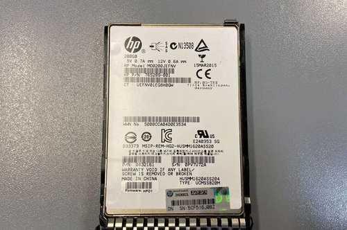 Жесткий диск SSD HP 200Gb 12G SATA ME EM 6G QR