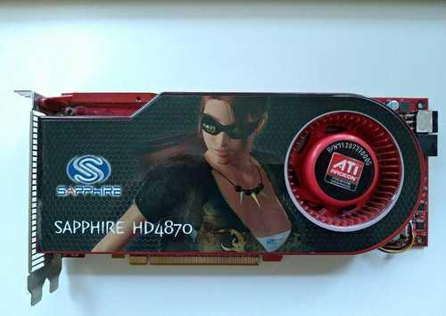 Видеокарта Sapphire radeon HD 4870 1 Гб gddr5