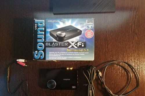 Внешняя звуковая карта USB Sound Blaster X-Fi 5.1