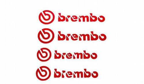 Наклейки на суппорта Brembo красные маленькие