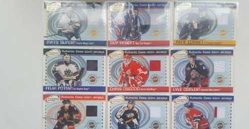 Карточки NHL 2001-02 Atomic Jerseys/Patches