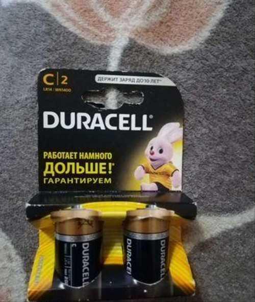 Батарейки duracell C2