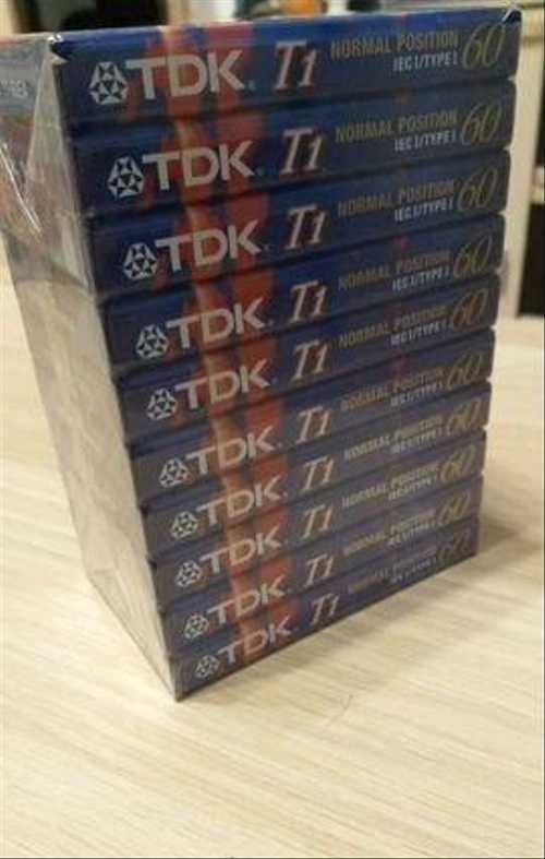 Аудиокассеты tdk T1 60 блок