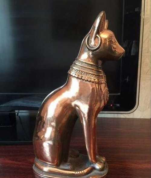 Египетская статуэтка кошки металл,литье