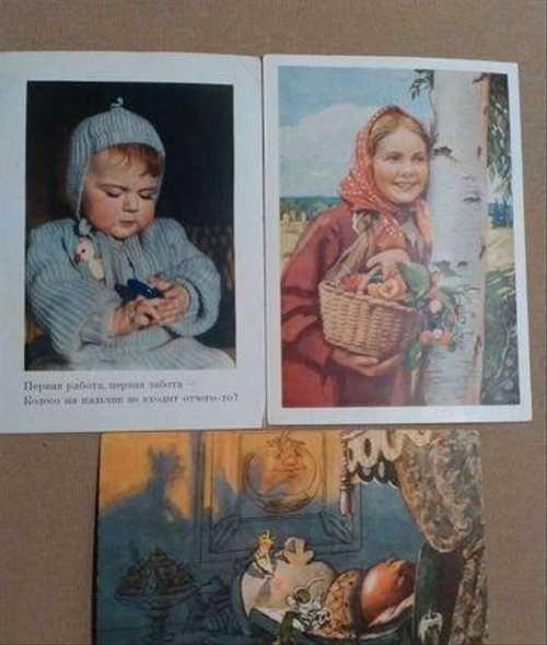 Набор и открытки СССР разных периодов