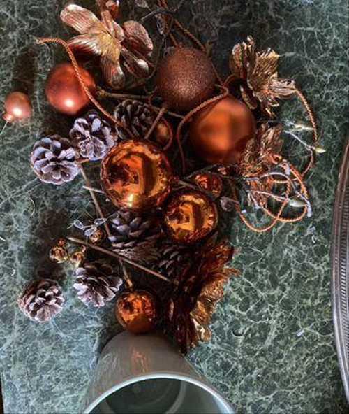 Набор новогодний для декорирования ёлочной компози