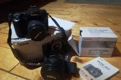 Продам фотоаппарат canon D40