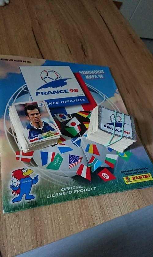 Наклейки Panini Франция 1998