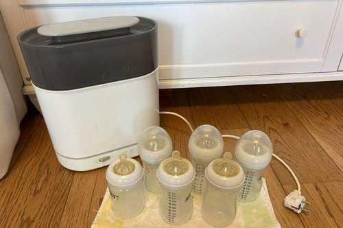 Электрический стерилизатор philips avent +6 бутыло