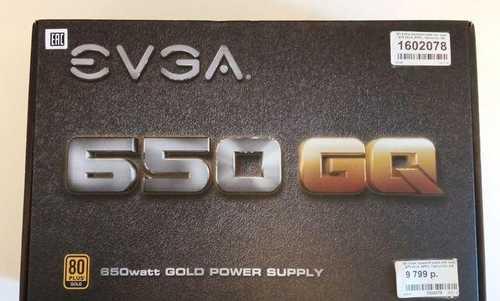 Бп evga 650W GQ - Gold, новый