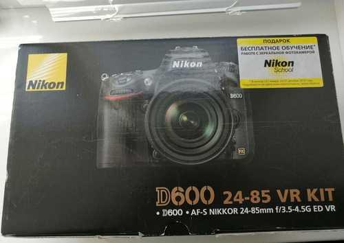 Nikon d600 kit 24-85