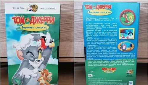 Видеокассета VHS с мультфильмом "Том и Джерри"