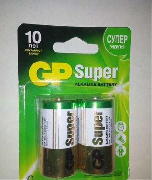 Батарейки GP Super Alkaline 14A LR14