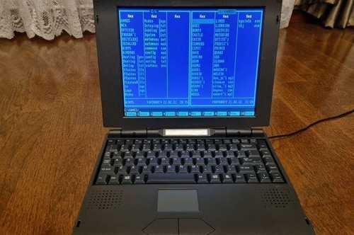 Ноутбук для ретро игр Clevo на первом Pentium MMX