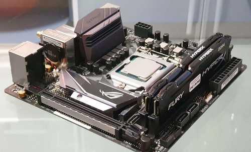 Связка mini itx Core i5-7400+DDR4 8Gb+Asus B250i