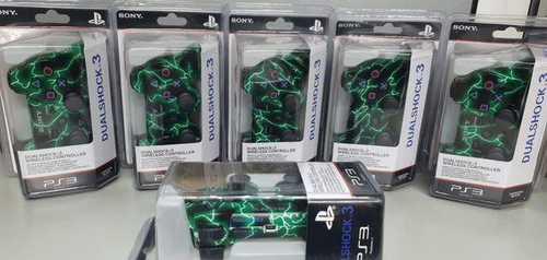 Sony Dualshock PS3 como green молния зеленый