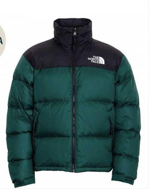 Куртка North Face black/green, зелёная, original