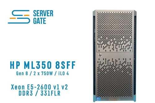 Сервер HP ML350 Gen8 8SFF 2 x E5-2697V2 128 GB