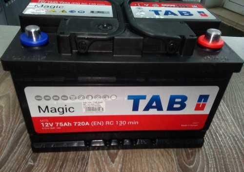 Акб 75Ah "TAB Magic MF" о/п евро 720А 278x175x175