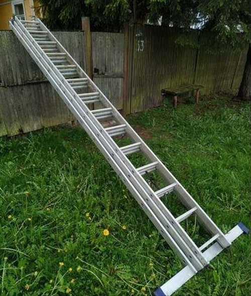 Трёхсекционная лестница alumet H3 5314 3х14
