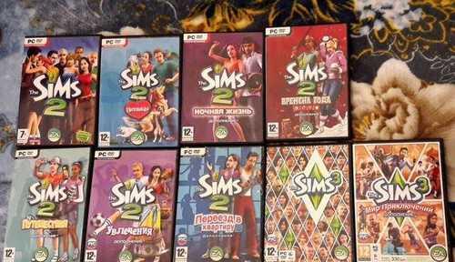 Диски Sims 2 и Sims 3, лицензия