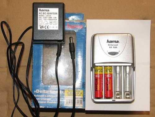 Зарядка hama aa для аккумуляторных батареек
