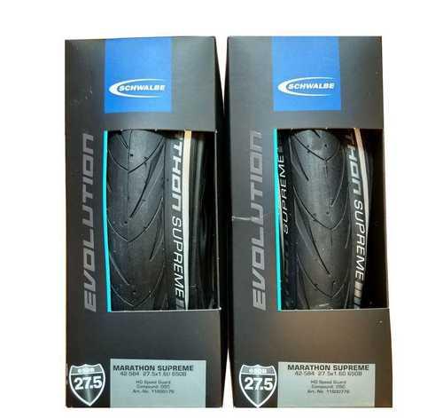 Велошины Schwalbe Marathon Supreme 27.5x1.6 NEW