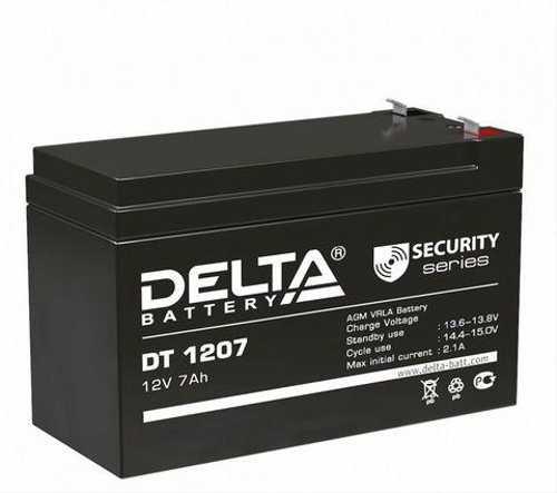 Delta DT 1207 Аккумулятор 12В 7А/ч, 12V 7Ач