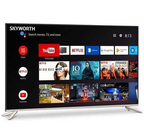 Телевизор Skyworth 58 Android Голос 4K (Hовый)