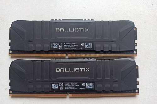 DDR4 Crucial Ballistix 16GB (8+8) 3200Mhz