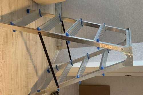 Лестница стремянка алюминиевая двухсторонняя