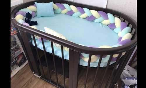 Кроватка-трансформер Premiumbaby EcoSleep + матрас