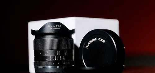 Объeктив 7Artisans 12mm F2.8 для Fujifilm X