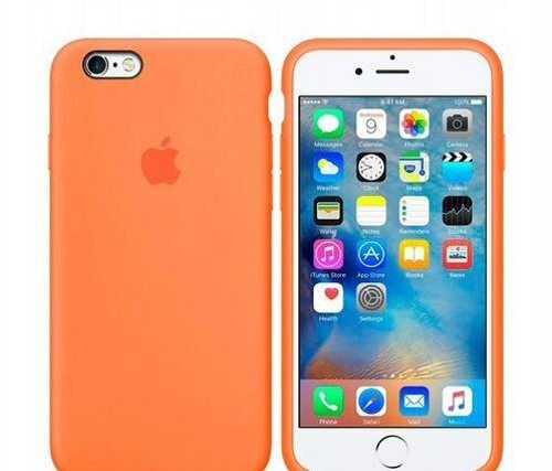 Оранжевый чехол Apple Case для iPhone 6/6s analog