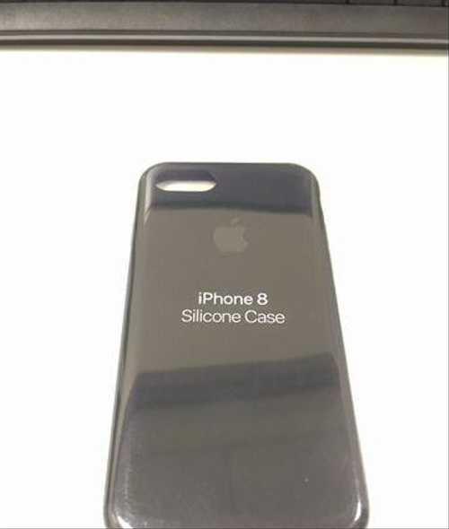 Чехол Silicone Case для iPhone 8/7 чёрн