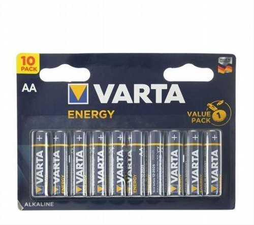 Батарейка алкалиновая Varta Energy, AA, LR6-10BL, 1.5В, блистер, 10 шт