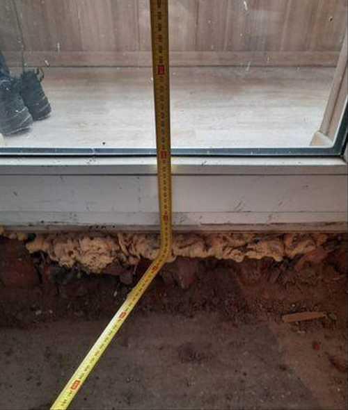 Оконный блок с дверью