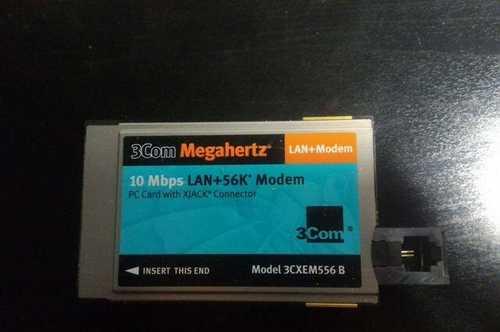 Pcmcia модем(PC card) 56k