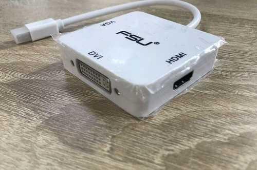 Переходник Telecom Mini DisplayPort - hdmi/VGA/DVI