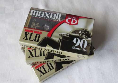 Аудиокассеты Maxell xlii 90. Запечатанные