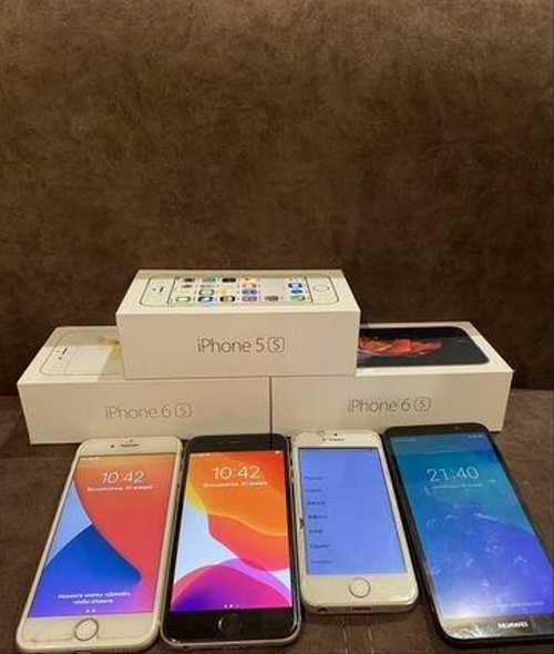 Комплект телефонов iPhone 6s 128 и 32gb, iPhone 5s