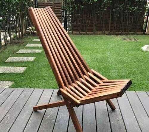 Кресло-шезлонг деревянный