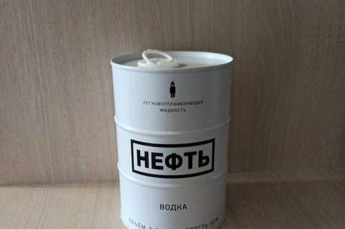 Банка из под водки "нефть"