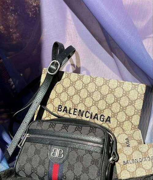 Сумка женская balenciaga x gucci