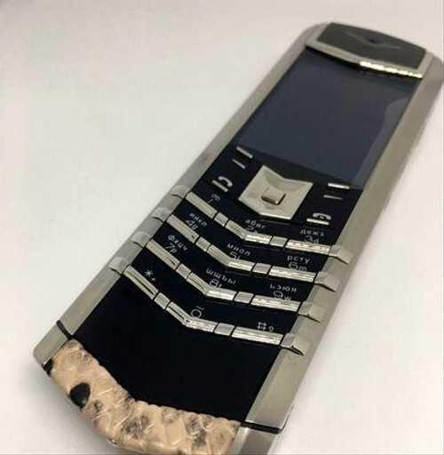 Vertu Signature S Design Silver Python