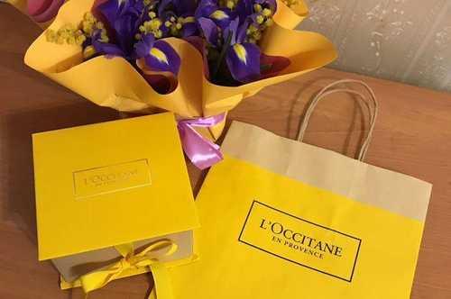 Новая подарочная коробка Loccitane 20*20 см и паке