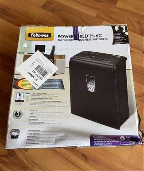 Шредер fellowes powershred h-6c